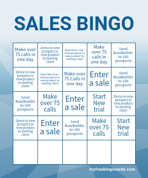 PRINT 100+ SALES BINGO CARDS