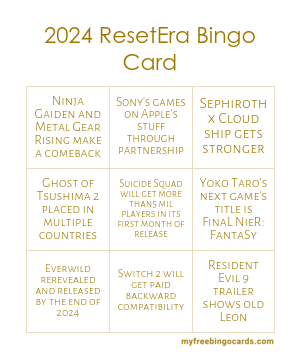 The 2024 ResetEra Bingo Card Thread | ResetEra