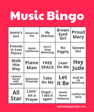 Music Bingo