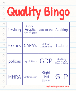 Quality Bingo