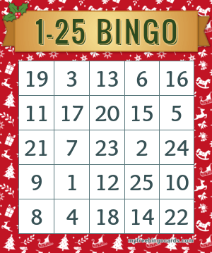 1-25 BINGO