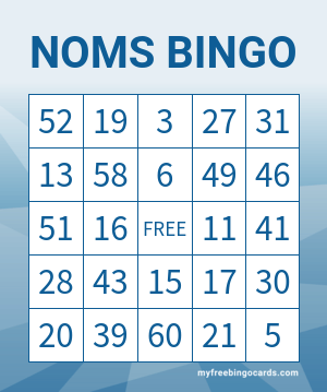 NOMS BINGO