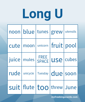 Long U Bingo