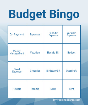 Print 100+ Budget Bingo Cards