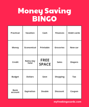 Print 100+ Money Saving BINGO Cards