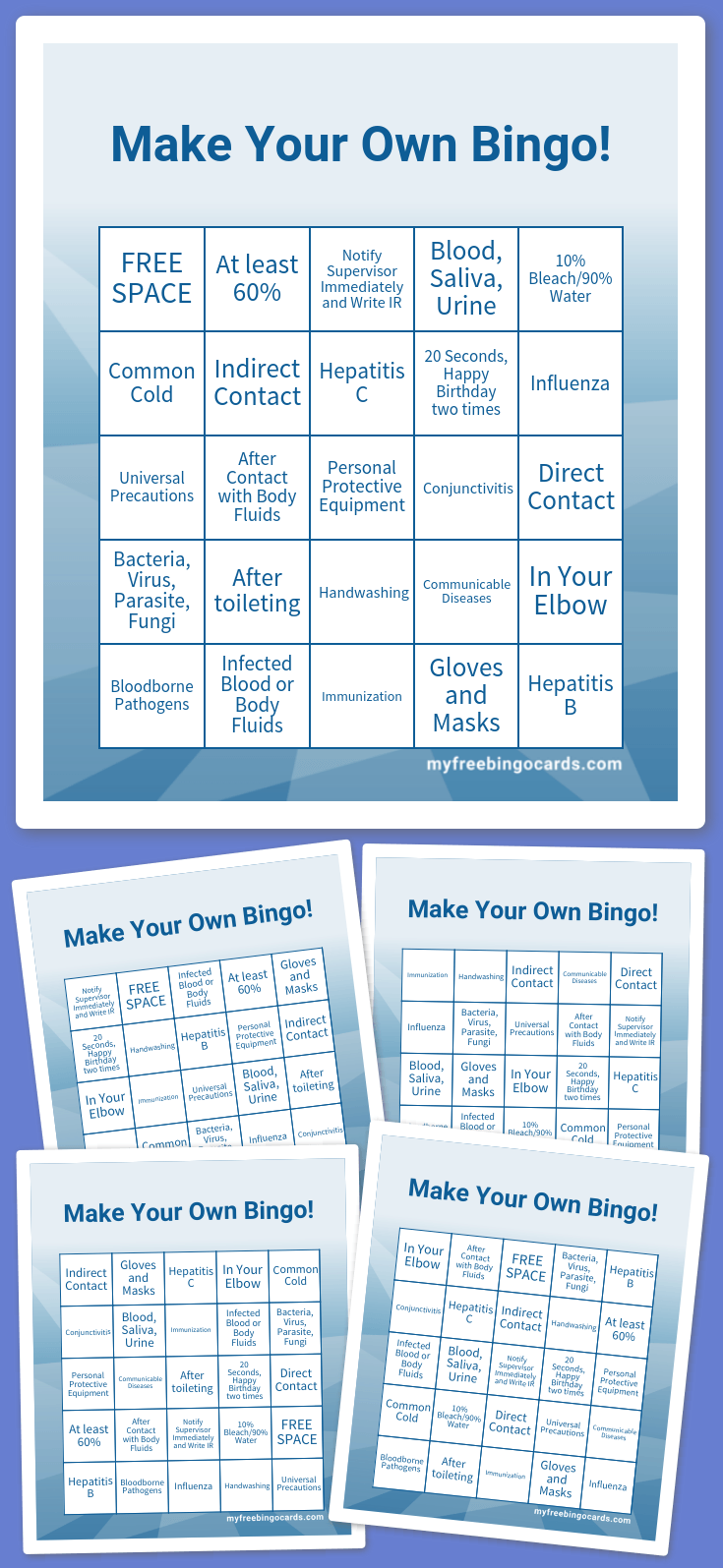 Virtual Make Your Own Bingo!