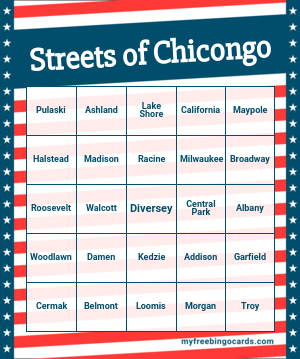 Print 100+ Streets of Chicongo Bingo Cards