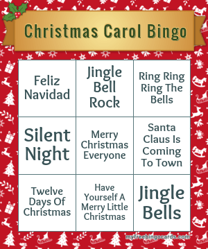 Christmas Carol Bingo