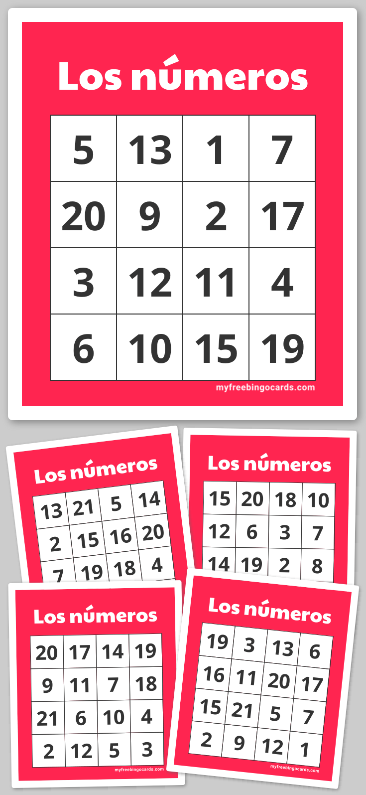 Virtual Los números Bingo