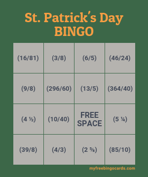 St. Patrick's Day BINGO