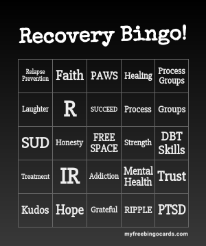 Recovery Bingo!