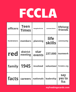 FCCLA BINGO