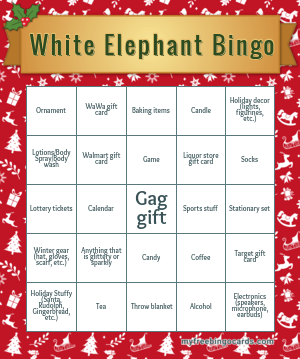 White Elephant Bingo