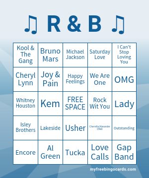 R & B ♫ BINGO