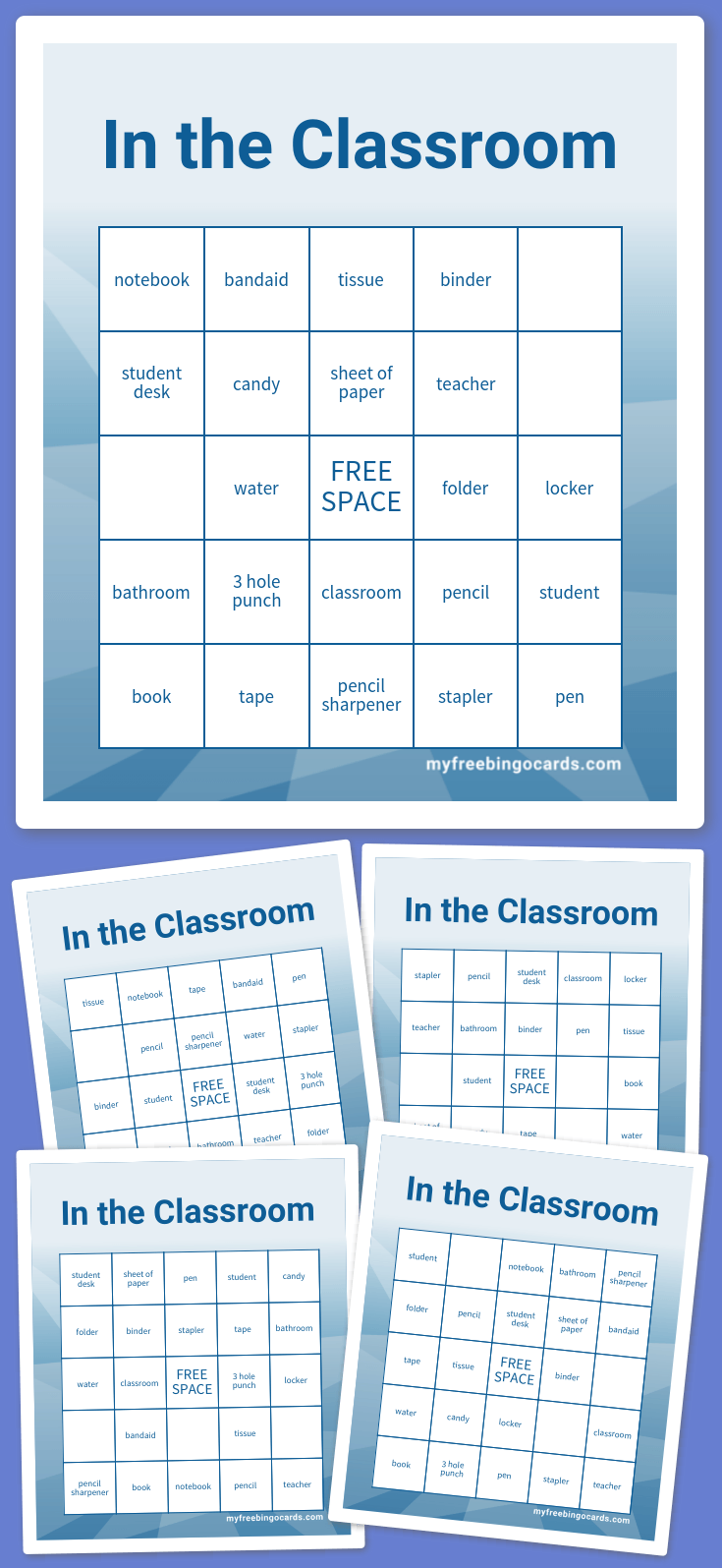 Virtual In the Classroom Bingo
