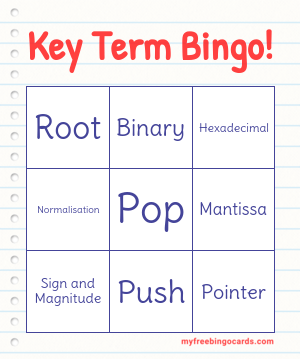Key Term Bingo!