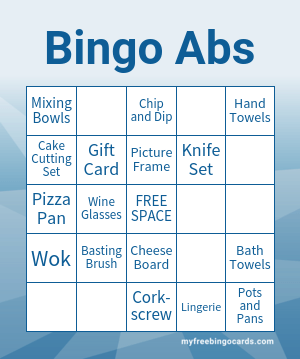 Print 100+ Bingo Abs Cards