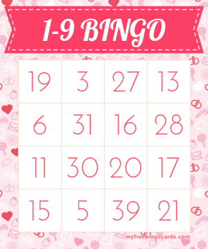 1-9 BINGO