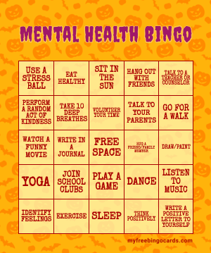 Mental Health Bingo