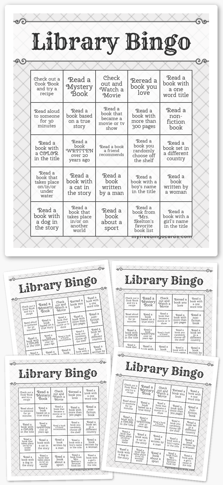 Virtual Library Bingo