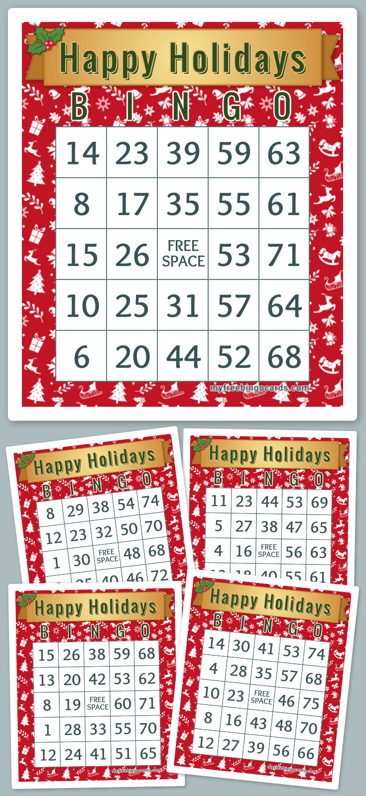 Virtual Happy Holidays BINGO