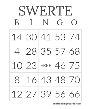 SWERTE BINGO