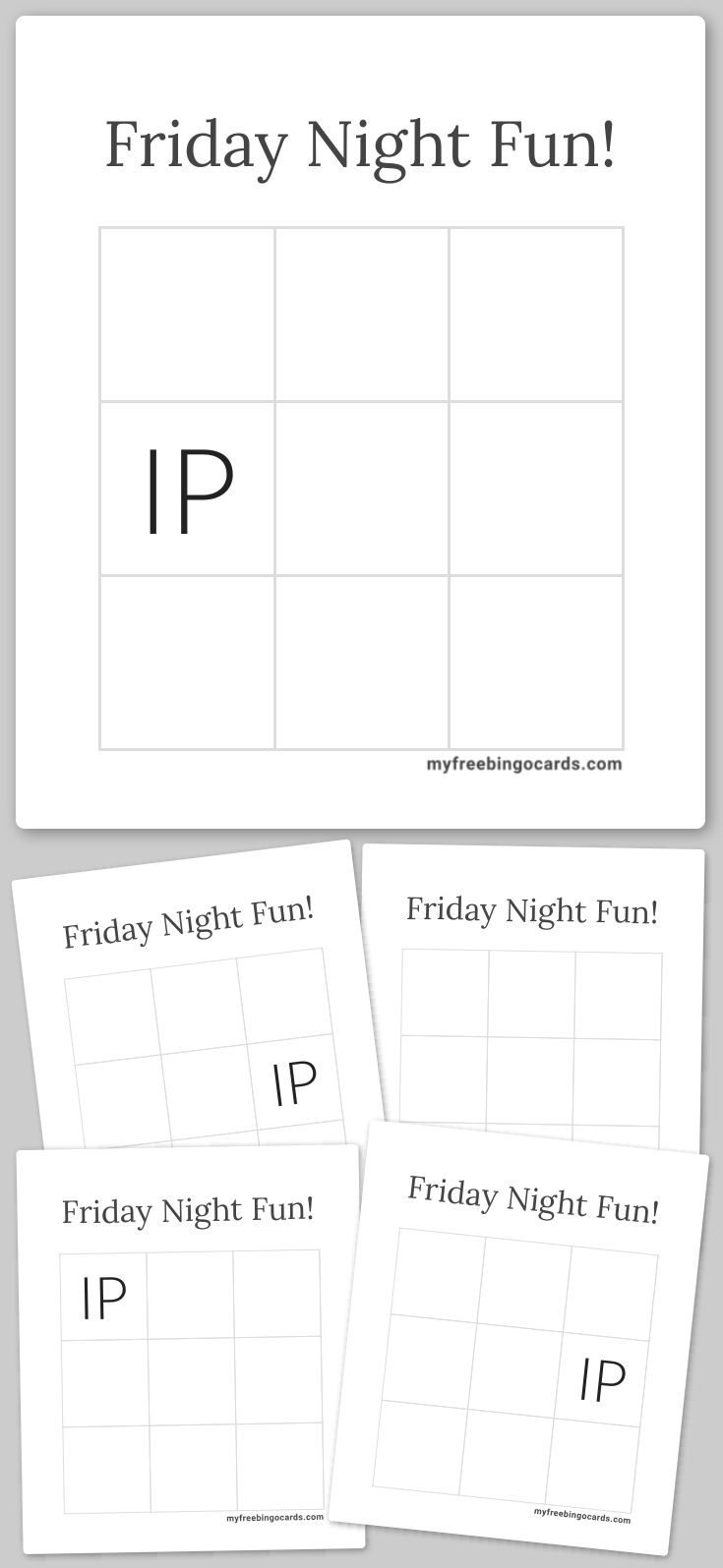 Virtual Friday Night Fun! Bingo