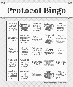 Protocol Bingo