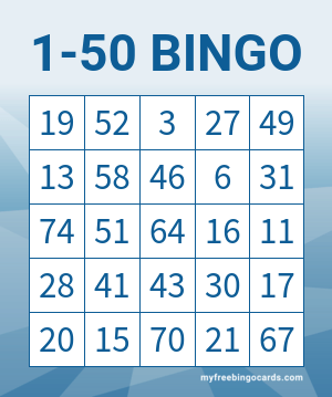 1-50 BINGO