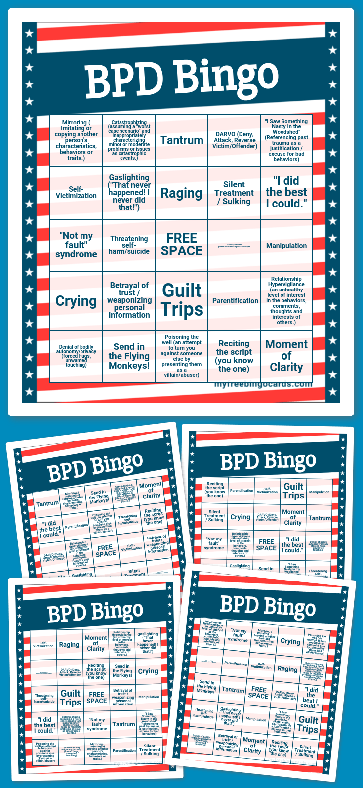 Virtual BPD Bingo