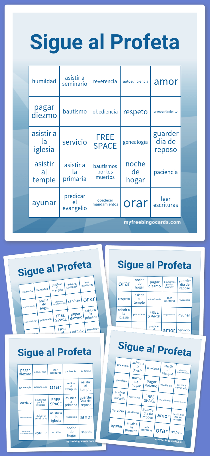 Virtual Sigue al Profeta Bingo