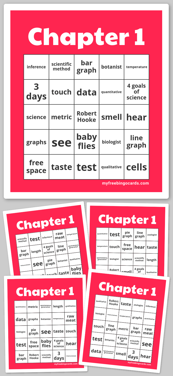 Virtual Chapter 1 Bingo