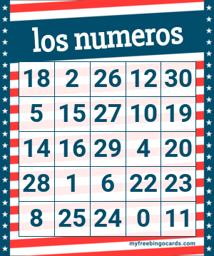 los numeros bingo