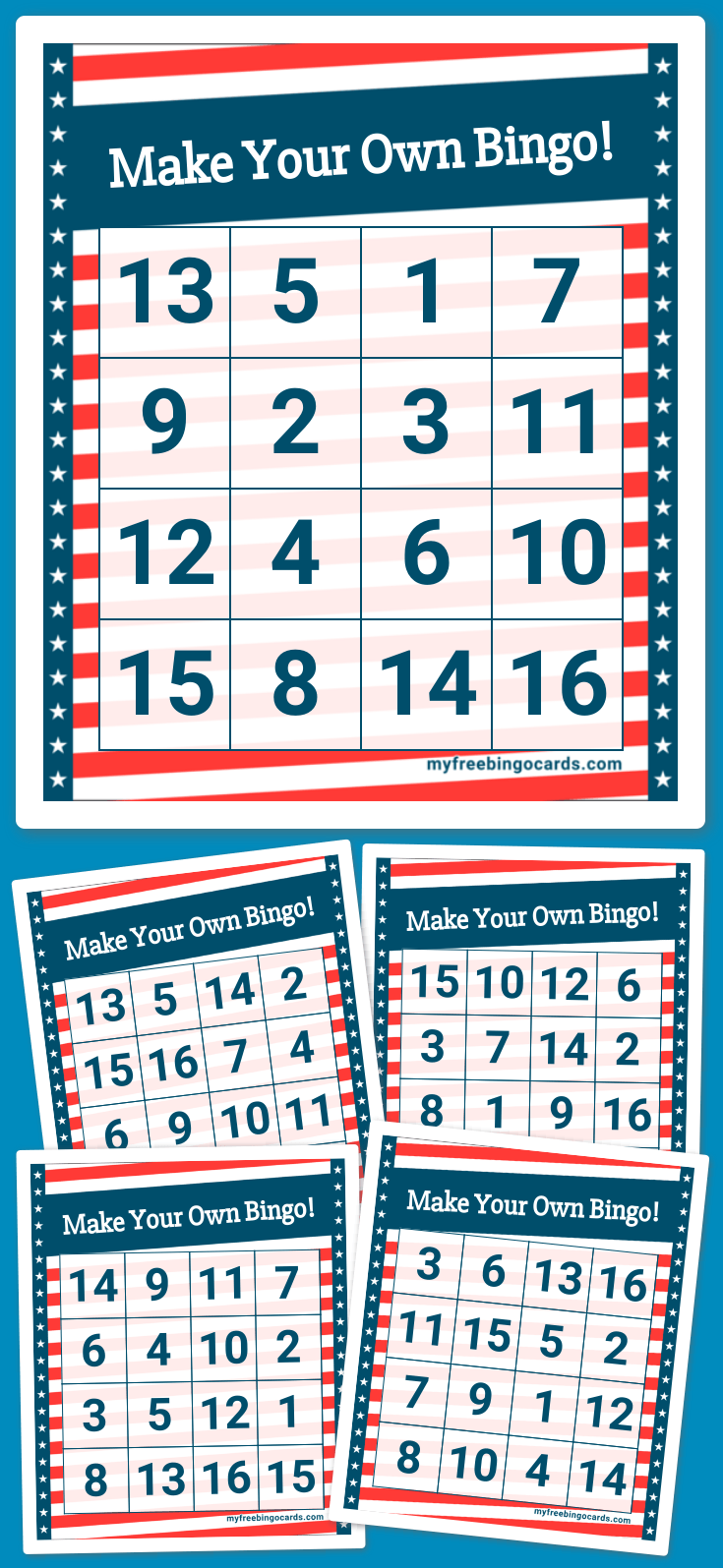 Virtual Make Your Own Bingo!