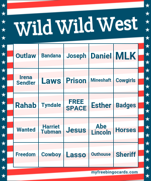 Wild Wild West Bingo