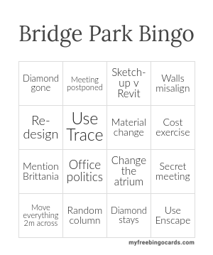 Bridge Park Bingo