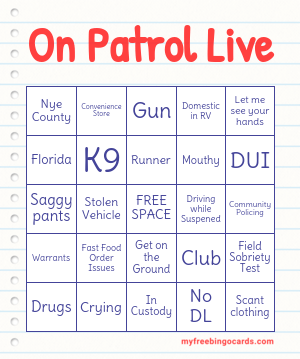 On Patrol Live Bingo