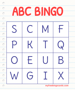 ABC BINGO