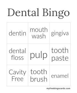 Dental Bingo