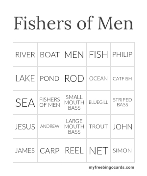 Fishers of Men Bingo