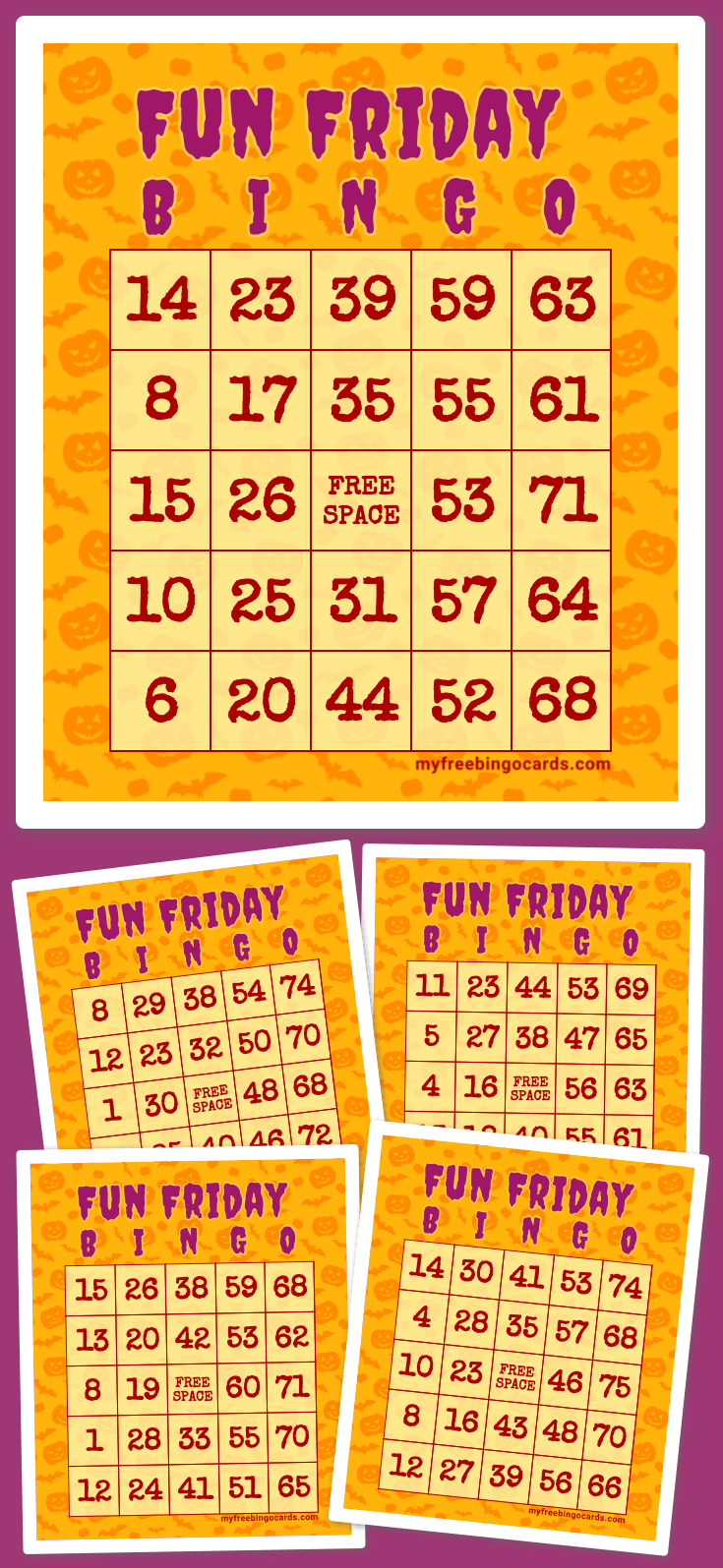 Virtual Fun Friday BINGO