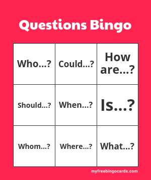 Questions Bingo