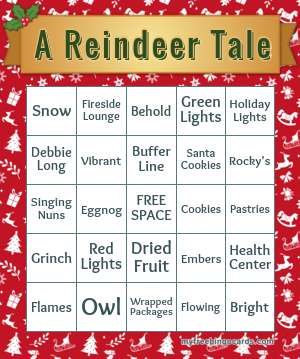 A Reindeer Tale Bingo