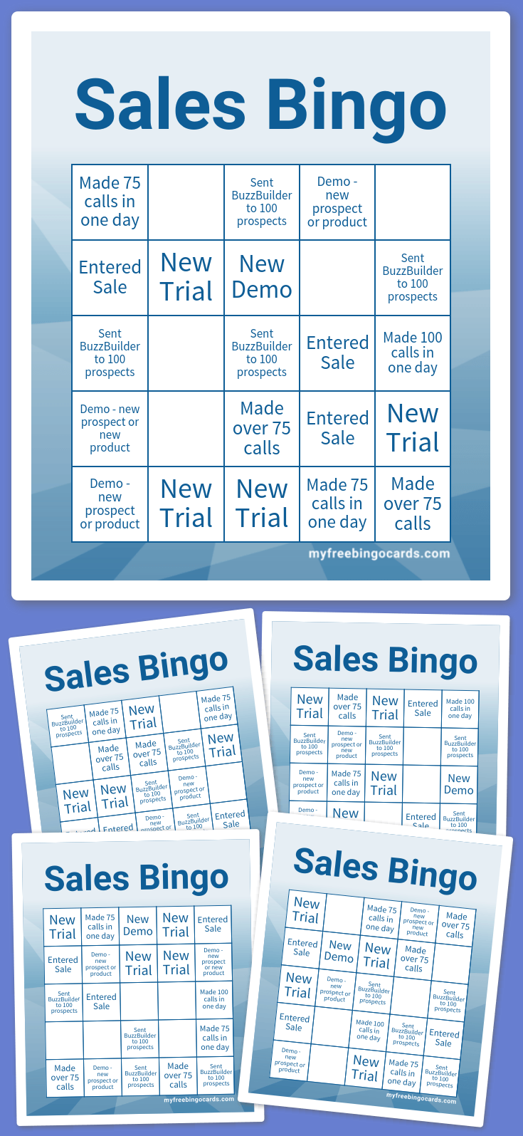 Virtual Sales Bingo