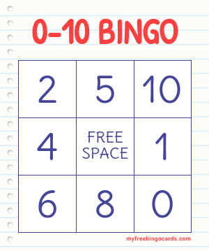 0-10 BINGO