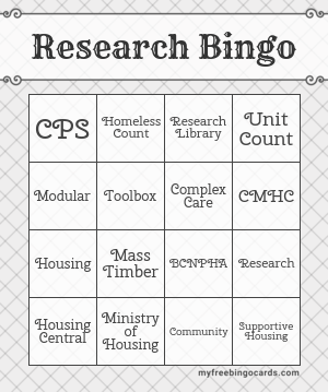 Research Bingo