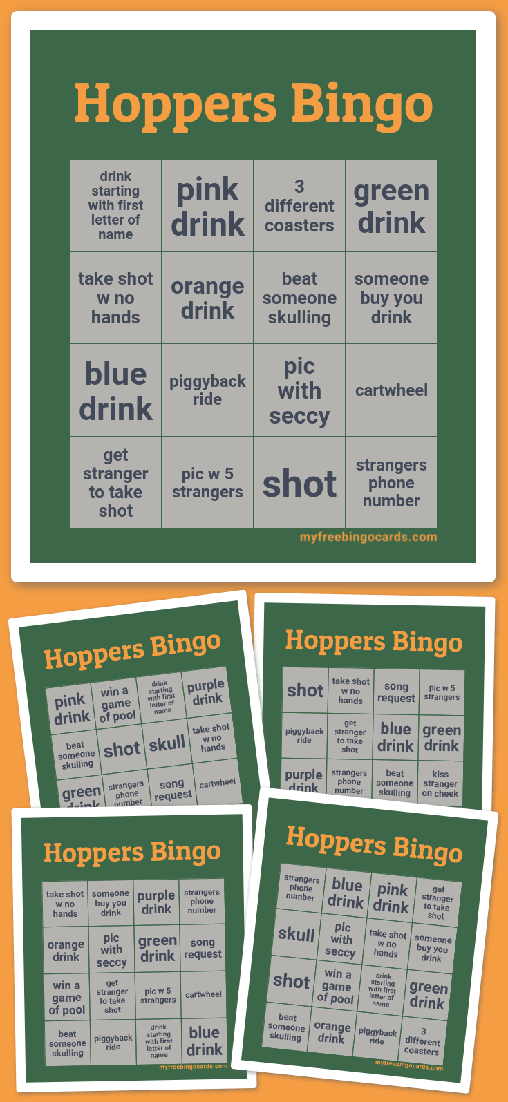 Virtual Hoppers Bingo