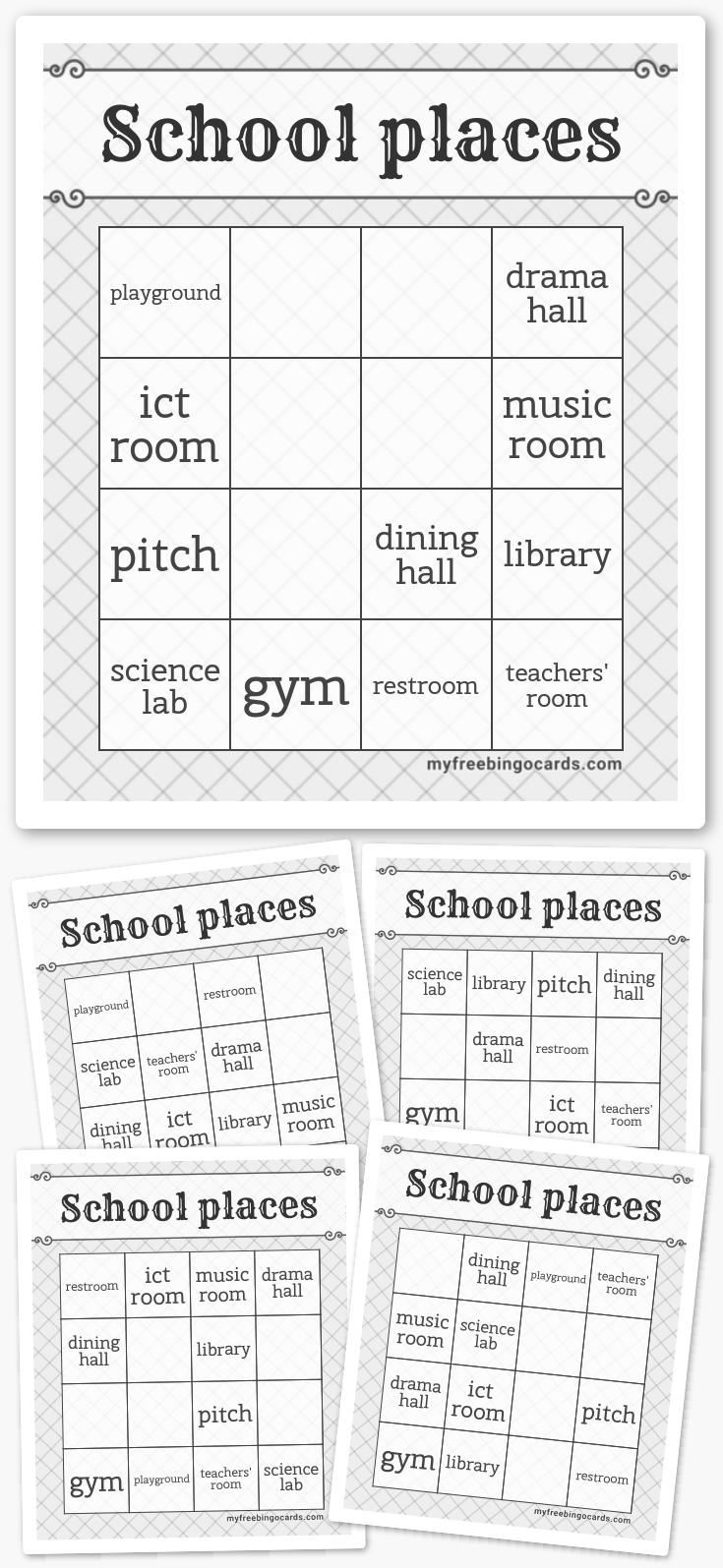 Virtual School places Bingo