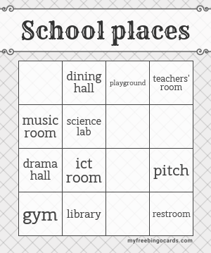 School places Bingo