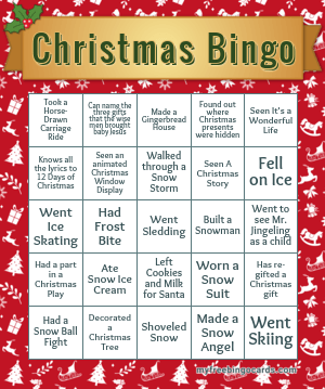 Print 100+ Christmas Bingo Cards